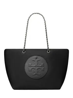 Tory Burch Ella Chain Nylon Tote Bag - Black