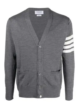 Thom Browne Wool Cardigan Grey