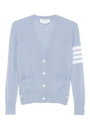 Thom Browne Wool Cardigan - Clear Blue