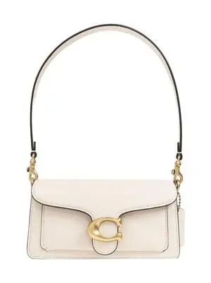 COACH Tabby 20 Leather Shoulder Bag White
