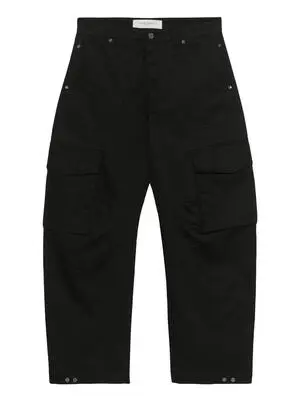 GOLDEN GOOSE Cotton Cargo Trousers - Black