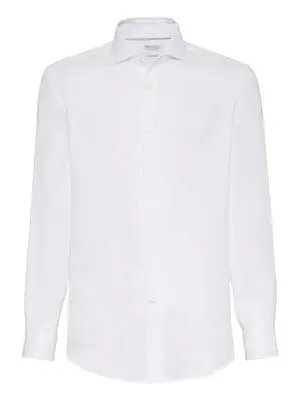 Brunello Cucinelli Linen Shirt White