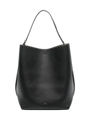 TOTEME Leather Belted Tote Bag - Black