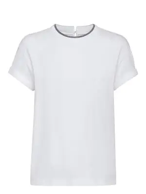 Brunello Cucinelli Cotton T-Shirt White