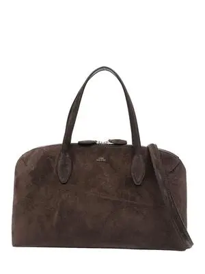 TOTEME Suede Leather Tote Bag - Brown