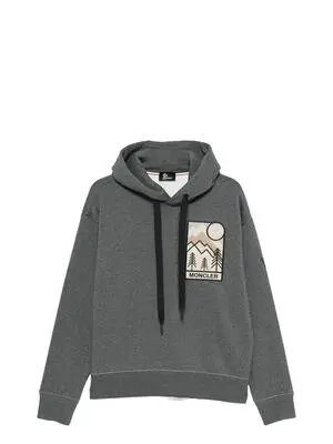 Moncler Hoodie Sweater - Grey