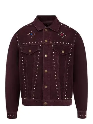 Needles Studded Jean Jacket - Red