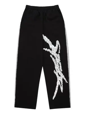 SP5DER Screaming Eagle Sweatpants - Black