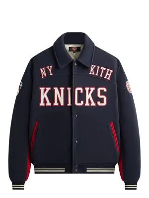 Kith For The New York Knicks Madison Square Garden Wool Varsity Jacket - Black