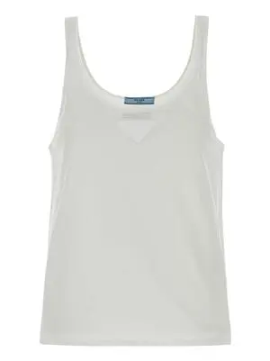 Prada Cotton Tank Top - White