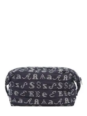Sea Embroidered Kit Cosmetic Bag Navy
