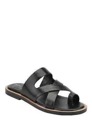 Marc Fisher Genella Criss-cross Slide Sandal - Black