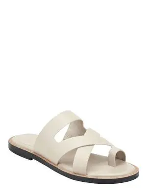 Marc Fisher Genella Criss-cross Slide Sandal - Ivory