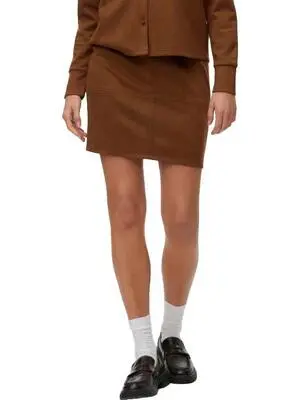 Vero Moda Faux Suede Mini Skirt - Emperador