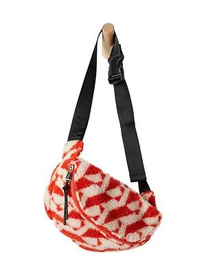 Free People Printed Sherpa Sling Bag - Flame Tundra