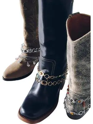 Free People Boot Harness - Gold