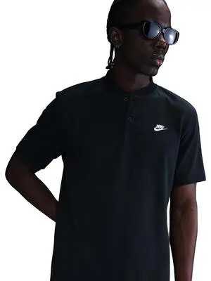 Nike Club Short-sleeve Henley - Black