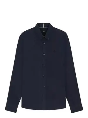 BOSS Long-sleeve Button-down Shirt - Blue
