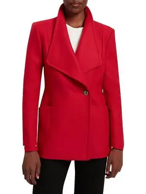Ted Baker London Evigna Wrap Coat - Dark Red