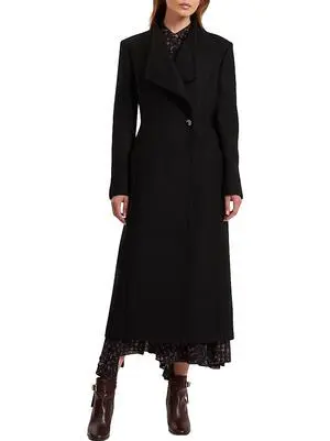 Ted Baker London Mindee Wool-blend Coat - Black