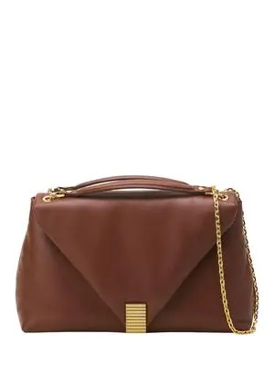 LANVIN Concerto Arpège Soft Leather Bag - Chestnuts