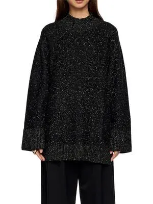Bimba Y Lola Long Sleeve Neps Sweater - Black