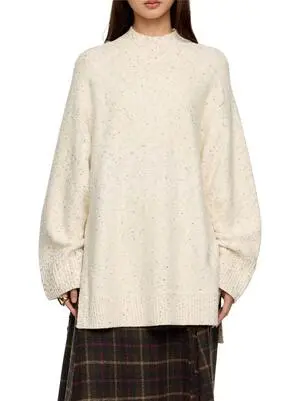 Bimba Y Lola Long Sleeve Neps Sweater - Ivory