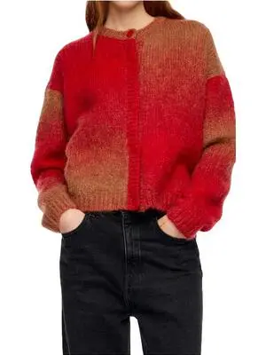 Bimba Y Lola Alpaca Blend Cardigan - Red