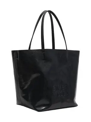 Bimba Y Lola Large Leather Shopper Bag - Black