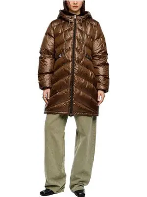 Bimba Y Lola Puffer Coat - Dark Olive