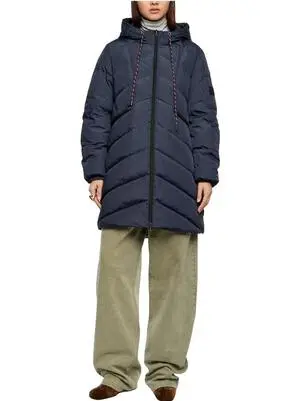 Bimba Y Lola Puffer Coat - Navy