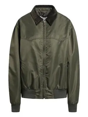 MAISON MARGIELA Padded Nylon Bomber Jacket - Brown
