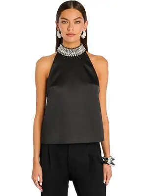 Retrofete Ardiana Embellished Top - Black