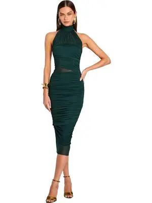 SEROYA Esmee Midi Dress - Evergreen