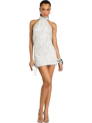 Retrofete Embellished Dress - White