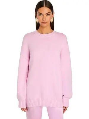 SEROYA Amal Crewneck Sweater - Ballet Pink