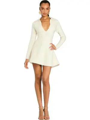 SEROYA Clara Knit Mini Dress - Eggshell