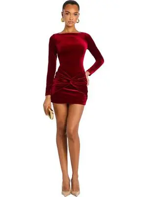 Retrofete Kadala Velvet Dress - Scarlet