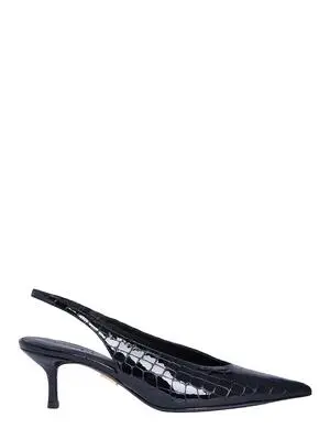 Retrofete Isobel Slingback Black Croco