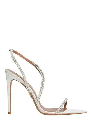 Retrofete Erminia Embellished Sandal - White/crystal