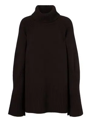 JOSEPH Loftus Cashmere Turtleneck Sweater - Brown