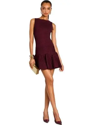 Retrofete Audrina Knit Dress - Metallic Port