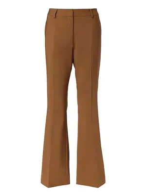 Etro Wool-blend Bootcut Trousers - Brown