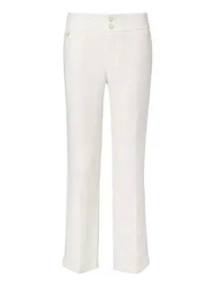 Etro Linen Bootcut Pants - White