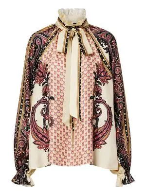 Etro Printed Silk Twill Blouse - Multicoloured