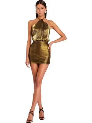 Retrofete Lavinia Mini Dress - Honey Gold