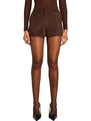 Retrofete Naya Suede Leather Short - Tobacco