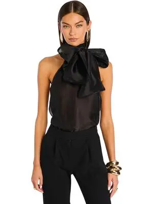 Retrofete Indira Silk Top - Black