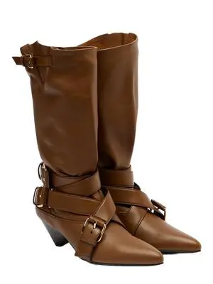 Zimmermann Orla 50 Leather Knee-high Boots - Brown