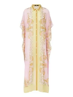 Versace Underwater Barocco Georgette Kaftan - Multicoloured